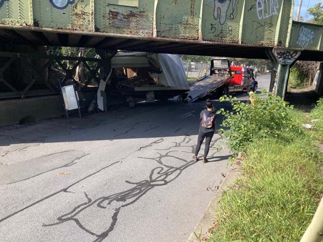 Weaver Street bridge struck in Schenectady Wednesday (with Photos ...