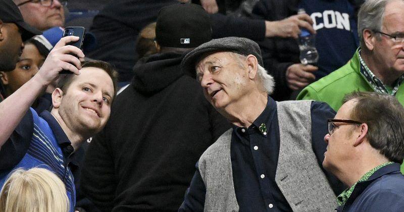 Images: Bill Murray at the NCAAs in Albany with UConn (4 photos ...