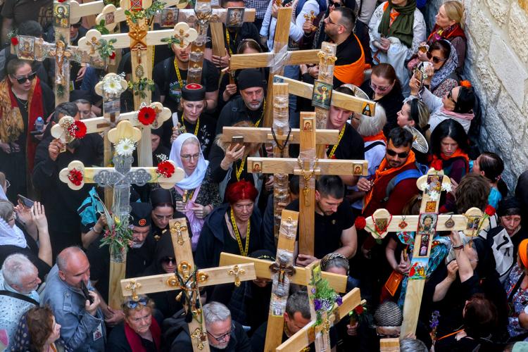 good friday cross procession