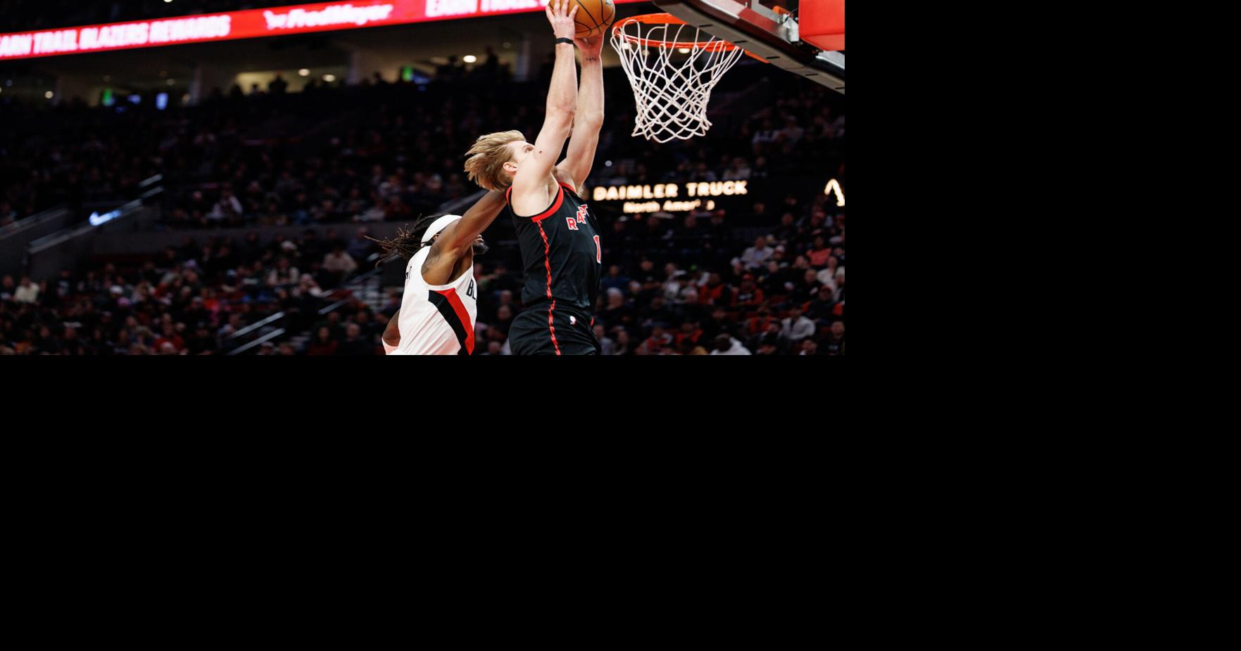 Mamukelashvili's 22 points lead Raptors past Blazers, snapping Portland ...