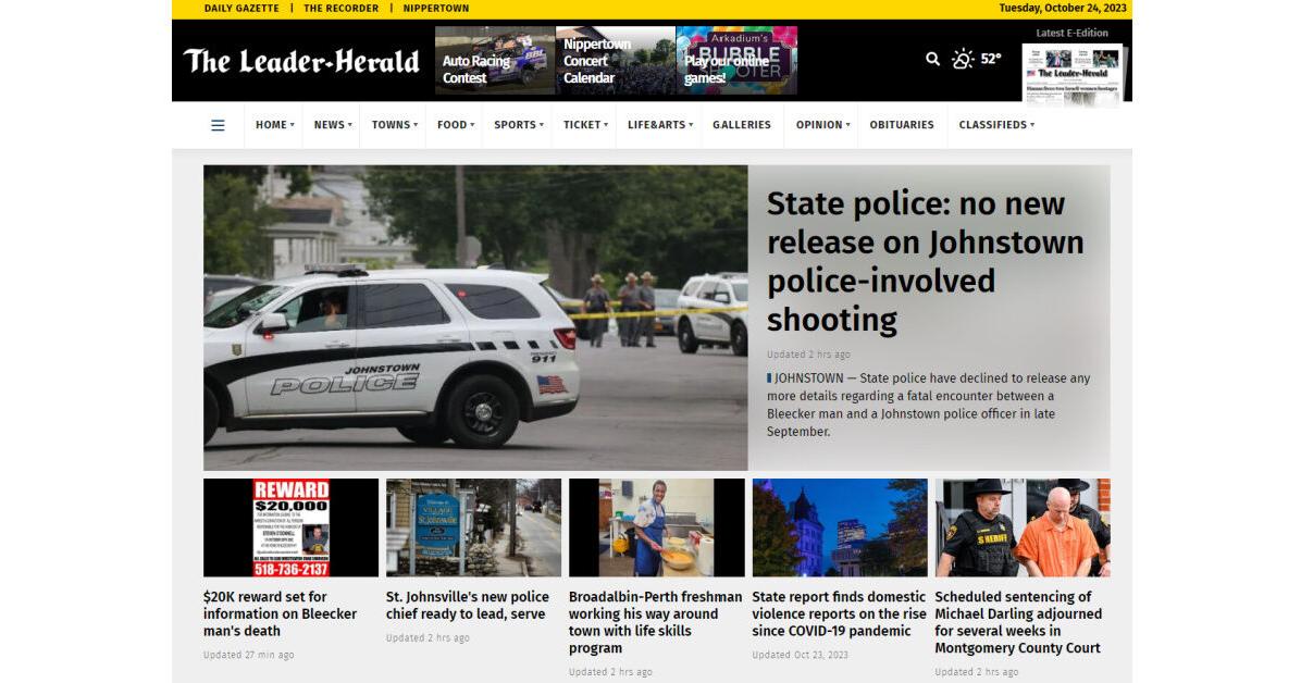 Introducing our brand-new unified website - NOTE TO READERS | Leader Herald News | dailygazette.com
