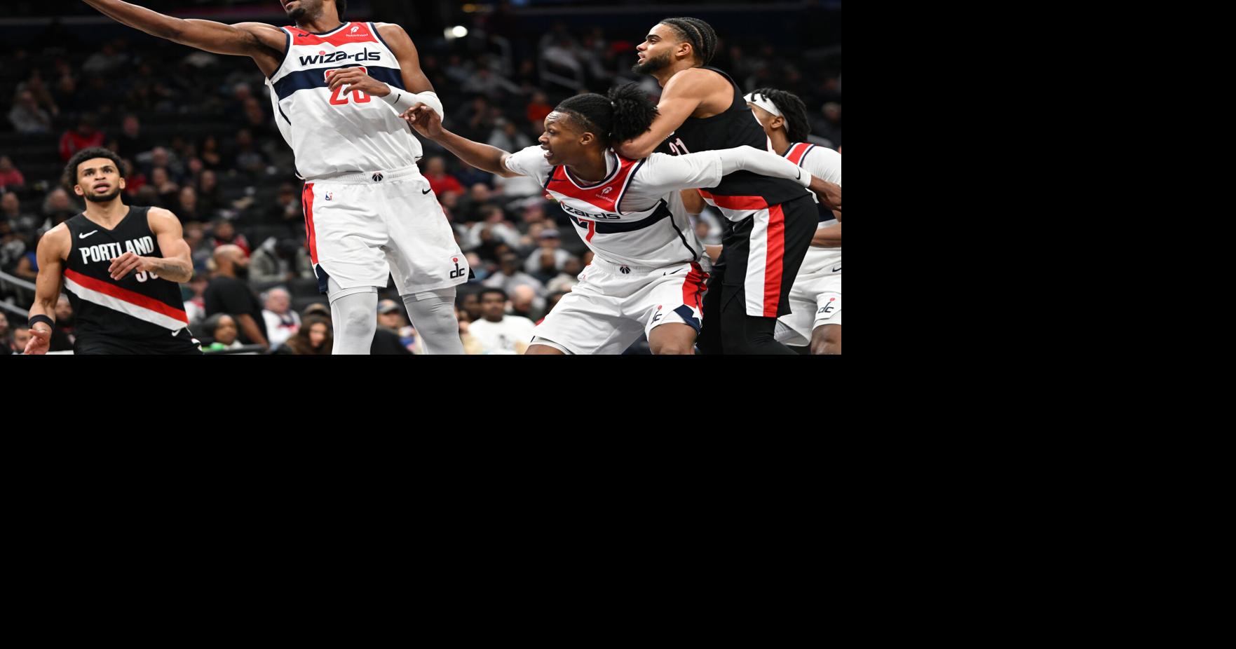 In a battle of young big men, Alex Sarr helps the Wizards snap a pair ...