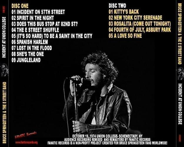 LIVE (Retro): Bruce Springsteen @ Union College Memorial Chapel, 10/19 ...