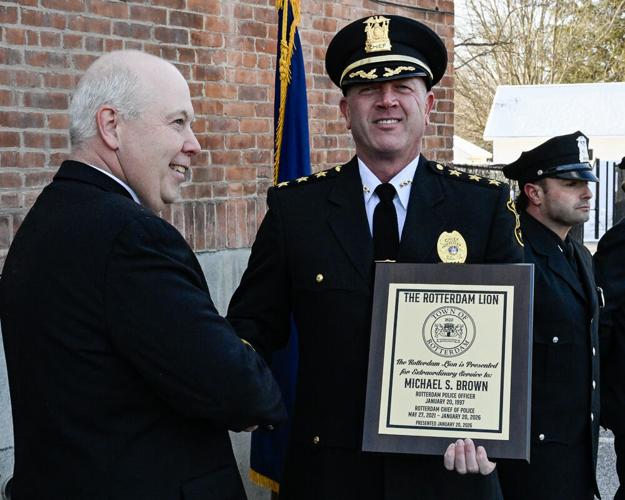 Retiring Rotterdam Police Chief Brown's walkout in photos | Police ...