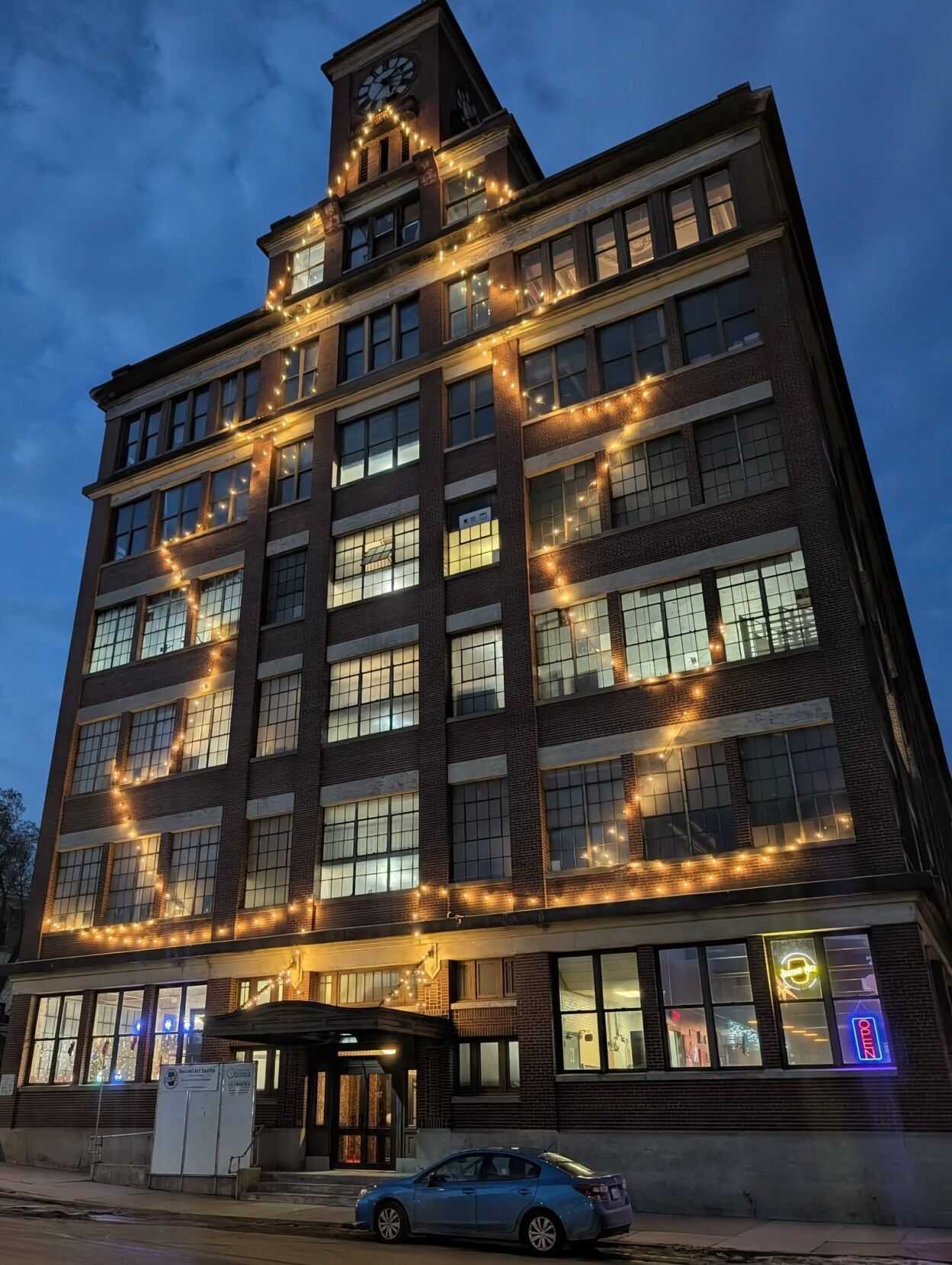 Clock tower owners recreate Christmas tree light display | Leader ...
