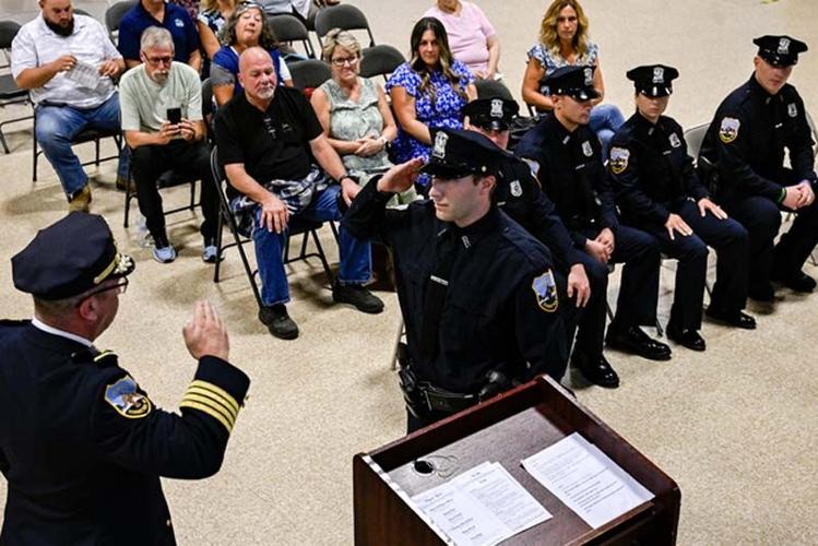 Five new Schenectady officers receive their badges – Images (5 photos ...