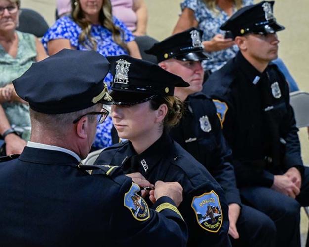 Five new Schenectady officers receive their badges – Images (5 photos ...