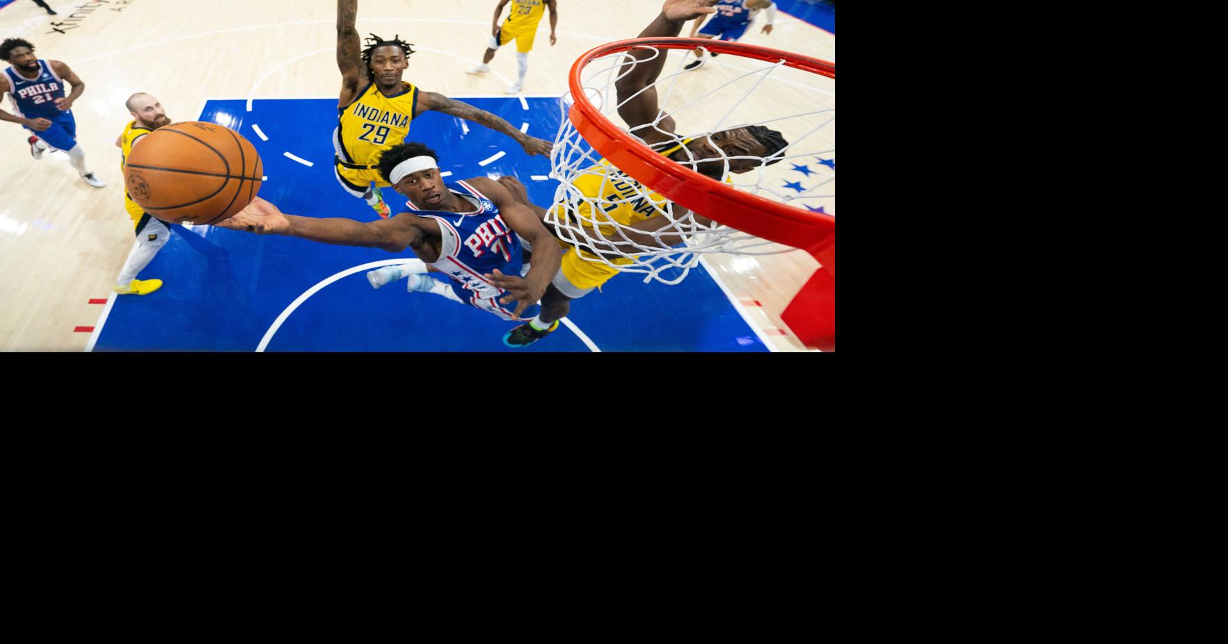 76ers' rookie V.J. Edgecombe rocks the rim and the crowd with ...