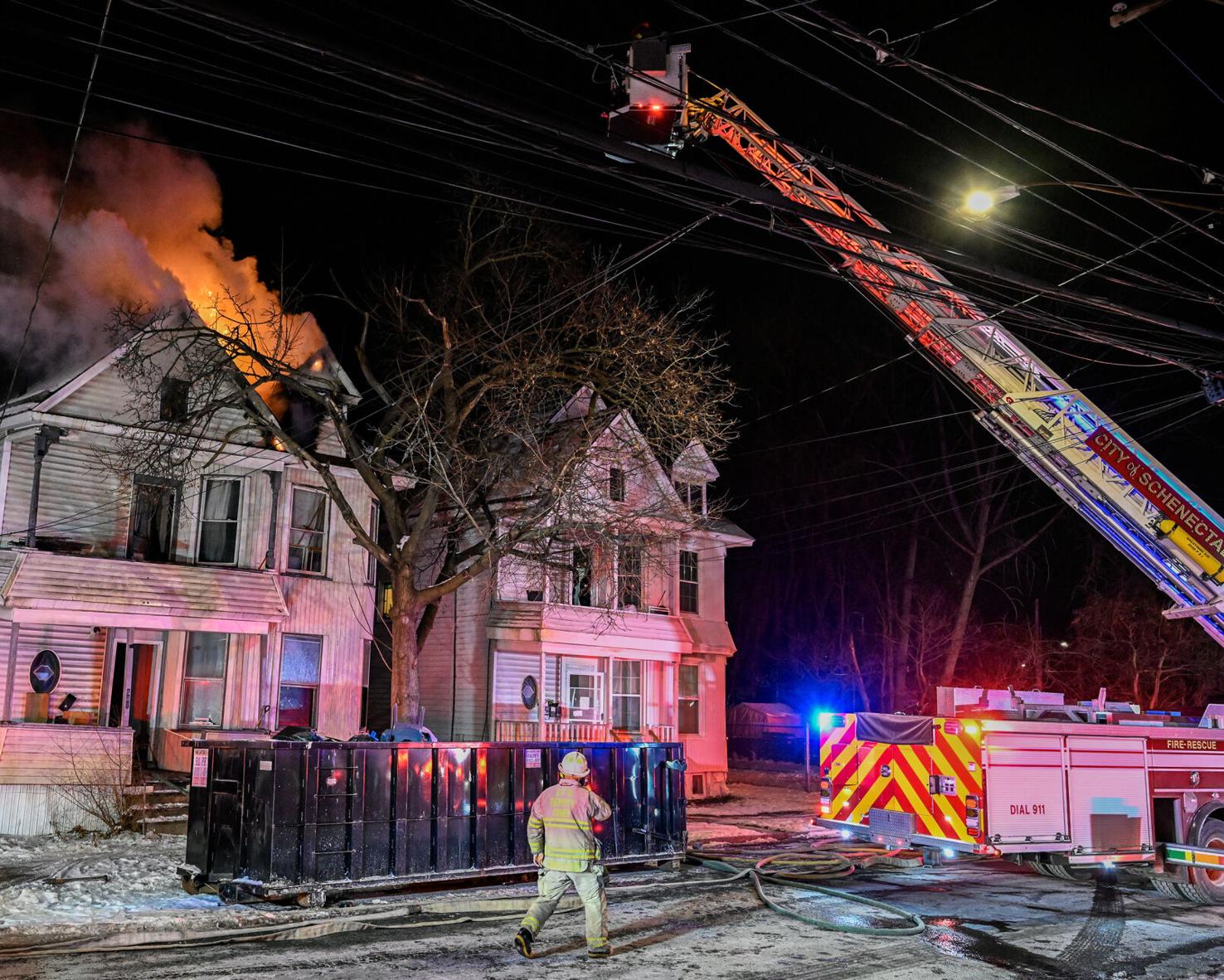 Schenectady firefighters battle Monday blaze on Hamilton St. | News ...