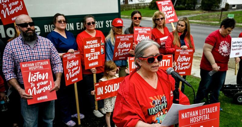 Nathan Littauer Hospital nurses picket for new contract | Business ...