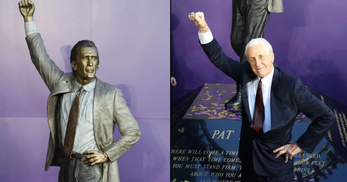 NBA legend, Linton grad Riley honored with Lakers statue | High School ...
