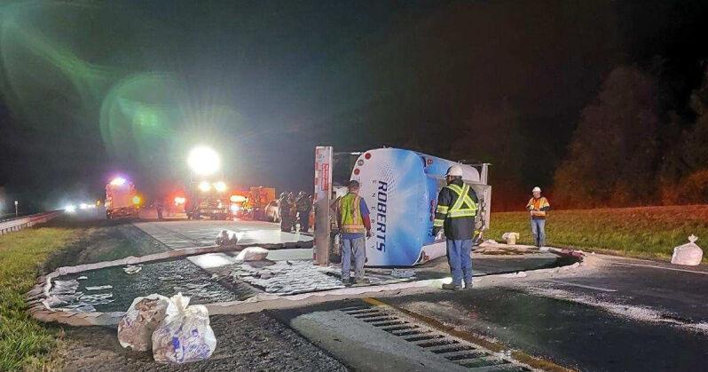 Thruway reopens at Catskill after fuel truck rollover | News ...