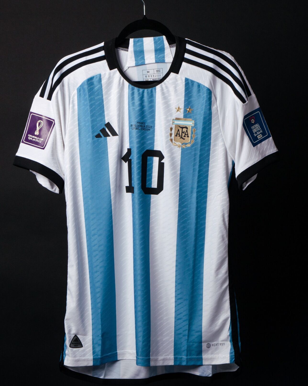 Four historic Argentina jerseys worn by Lionel Messi up for auction ...