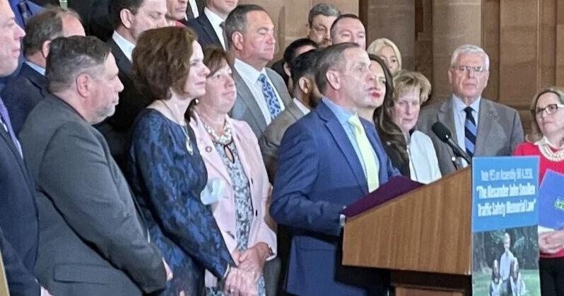 Smullen promotes traffic safety bill in honor of late son | Leader ...