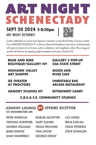Revived monthly Art Night Schenectady series starts Friday with opening ...