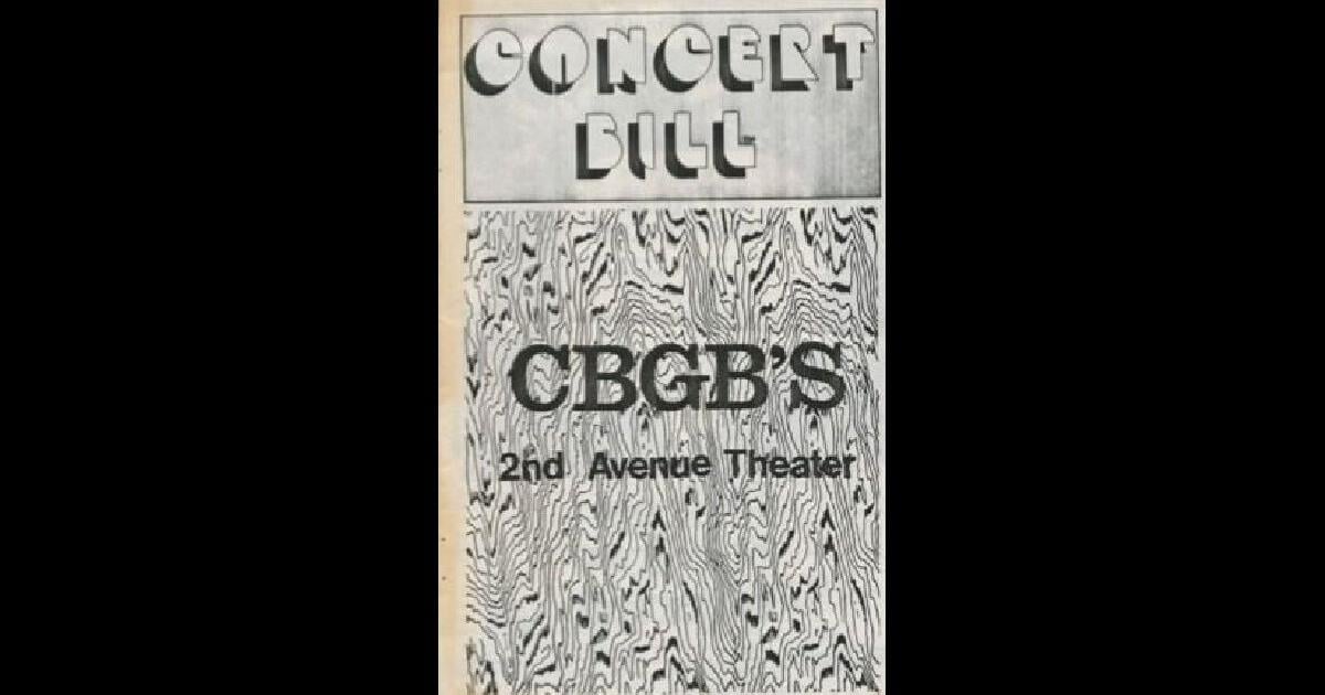 Opening week in 1977 for the CBGB Second Avenue Theater | Thespot518 ...