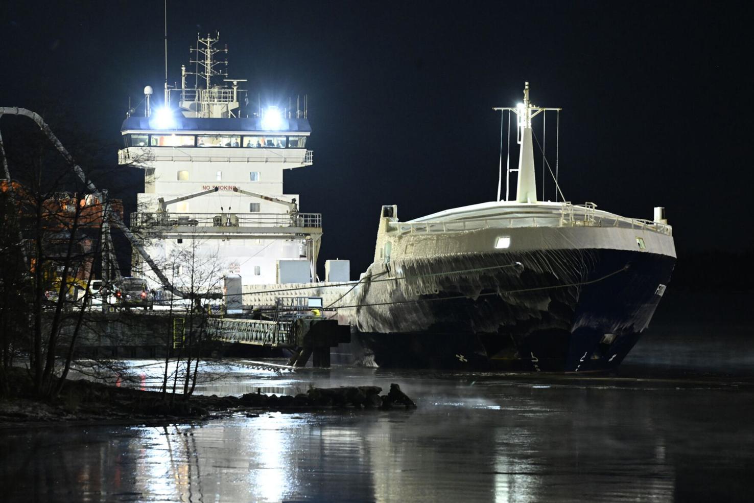 Finland detains vessel, holds 14 after ship damages underwater cable ...