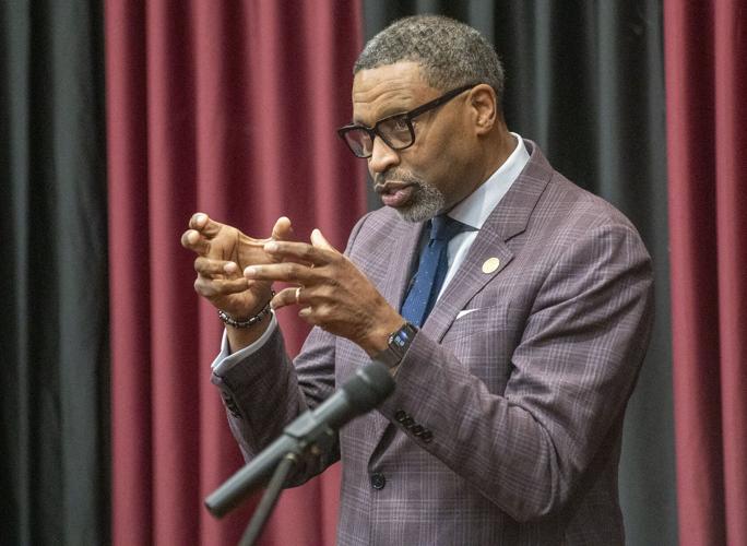 NAACP CEO Derrick Johnson at Union College (10 photos) | Education ...