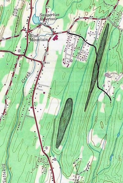 Map of two drumlins west of Mount Marion | | dailygazette.com