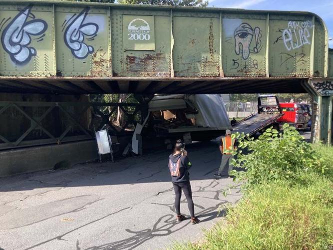 Weaver Street bridge struck in Schenectady Wednesday (with Photos ...