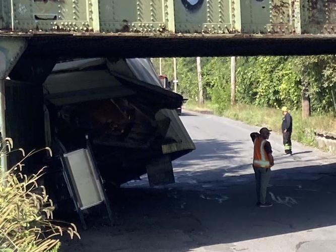 Weaver Street bridge struck in Schenectady Wednesday (with Photos ...