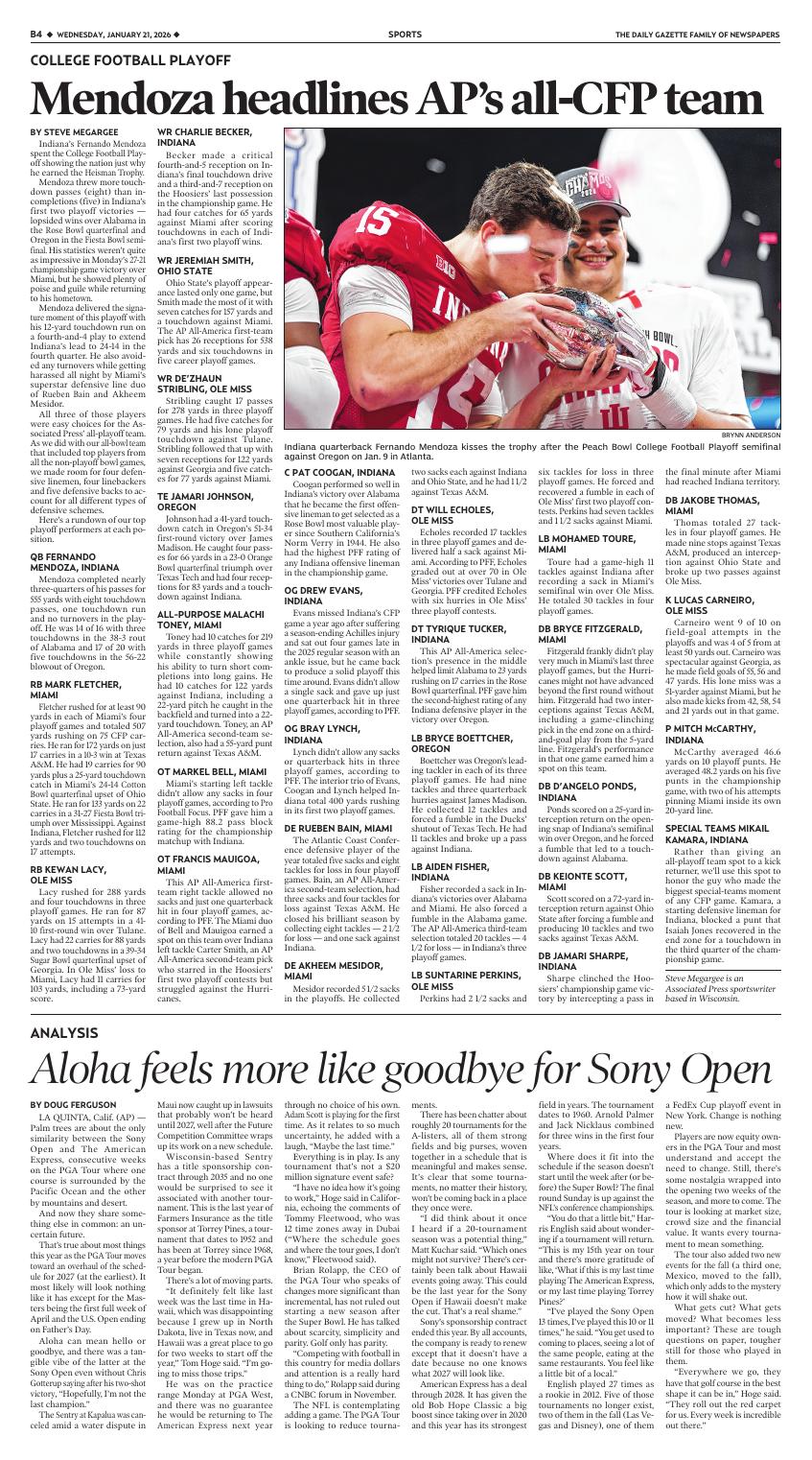 Page B4 | Leader-Herald e-Edition | dailygazette.com