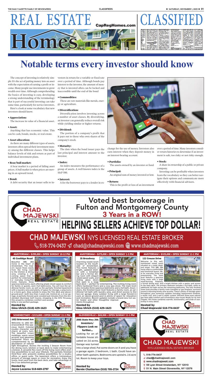 Page D1 | The Recorder e-Edition | dailygazette.com