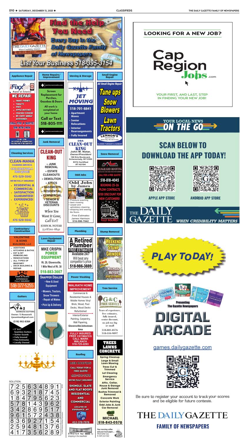 Page D10 | The Recorder e-Edition | dailygazette.com