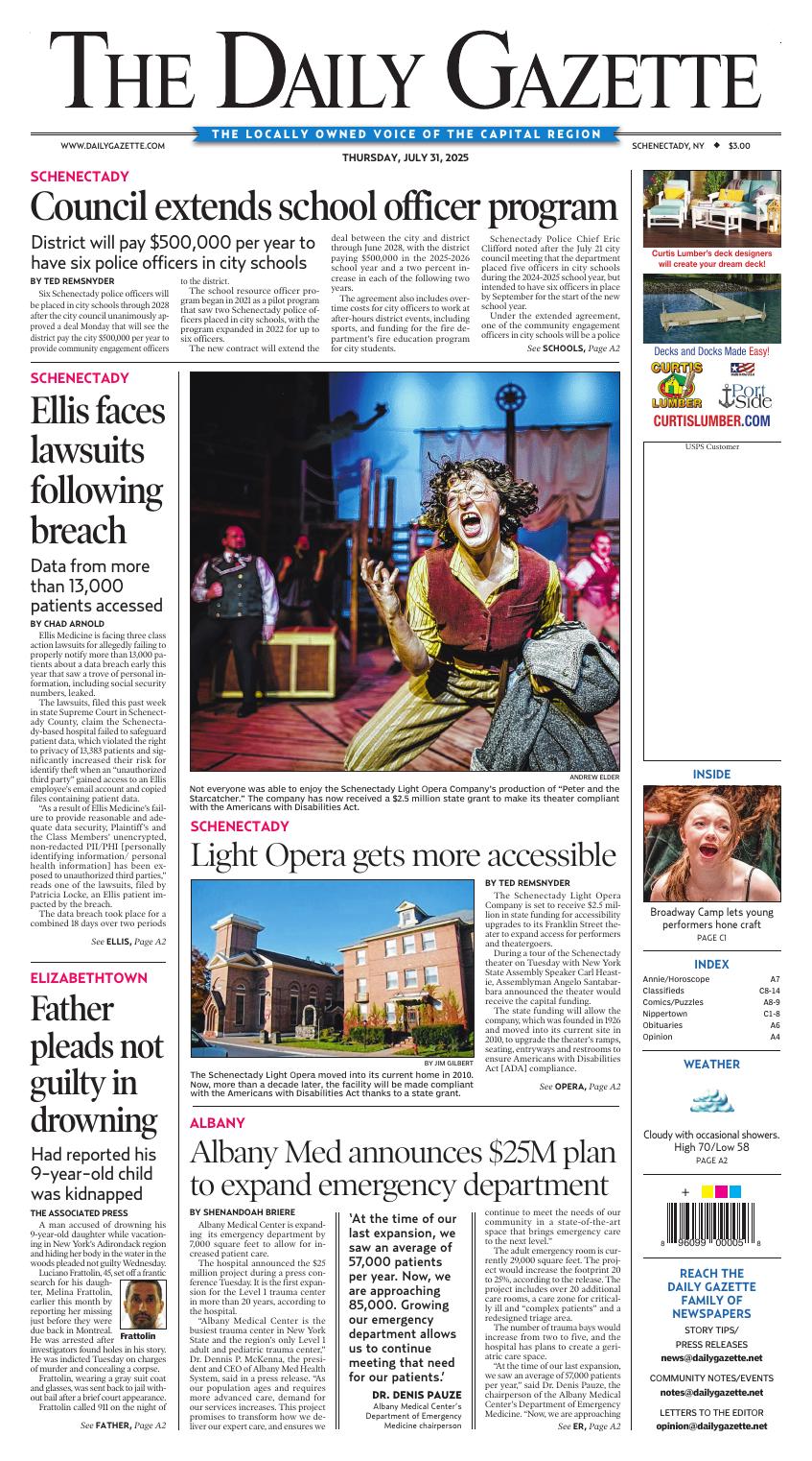 Page A1 | Daily Gazette e-Edition | dailygazette.com