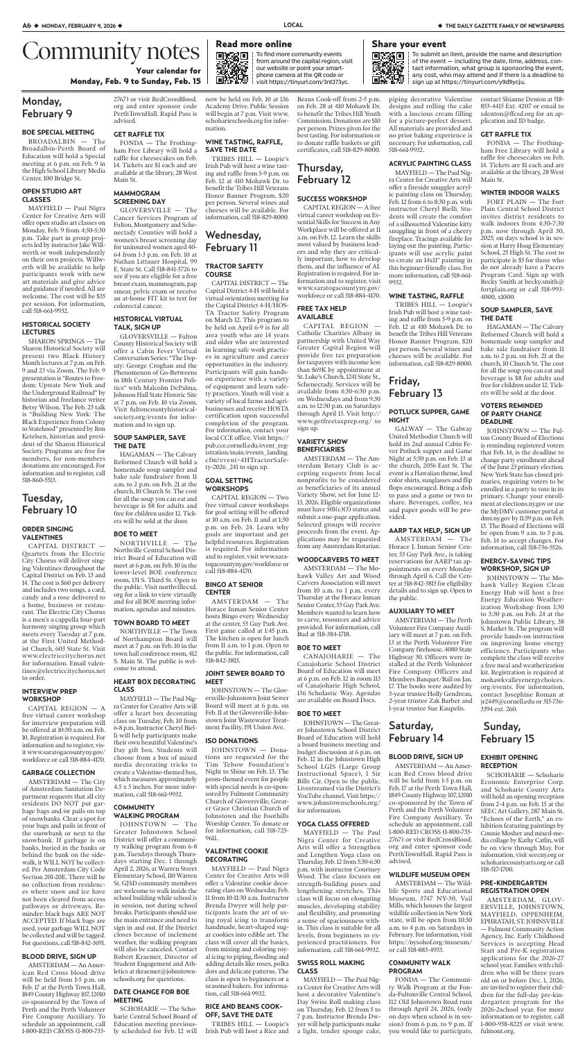 Page A6 | The Recorder e-Edition | dailygazette.com