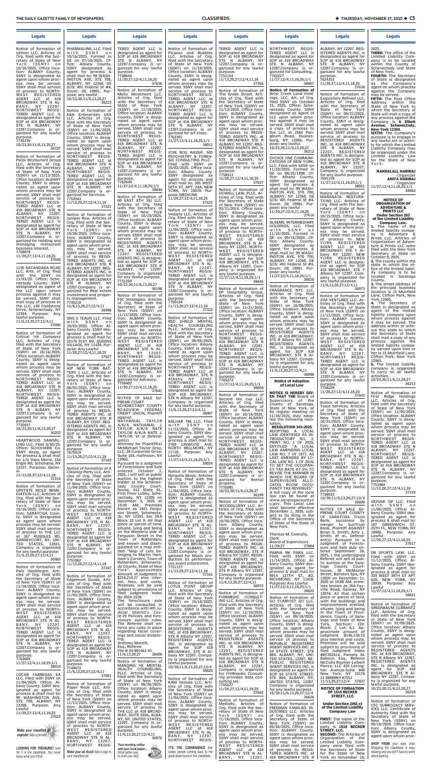 Page C3 | The Recorder e-Edition | dailygazette.com