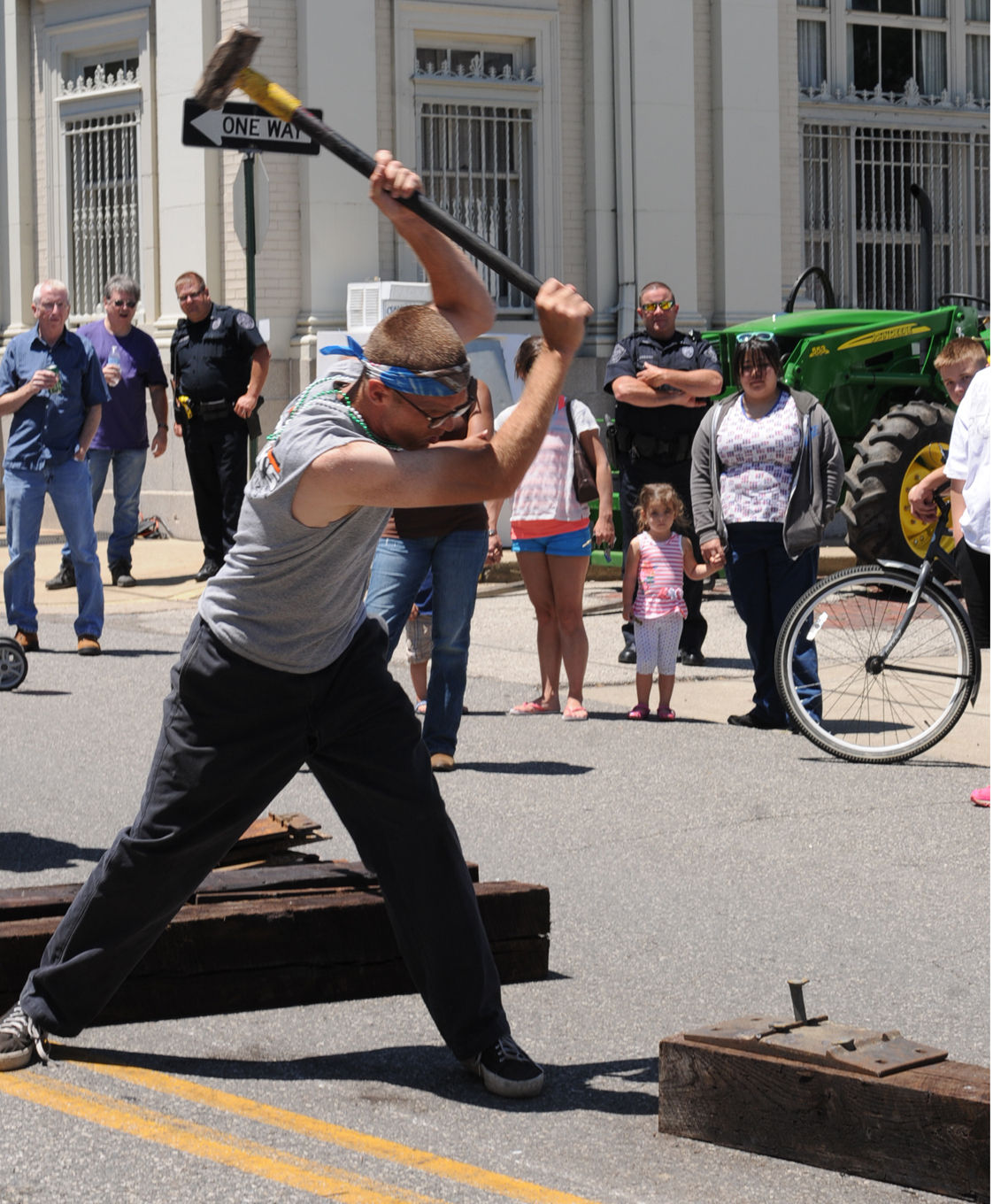 Driving the spike at Railroad Days | Local News | dailyindependent.com