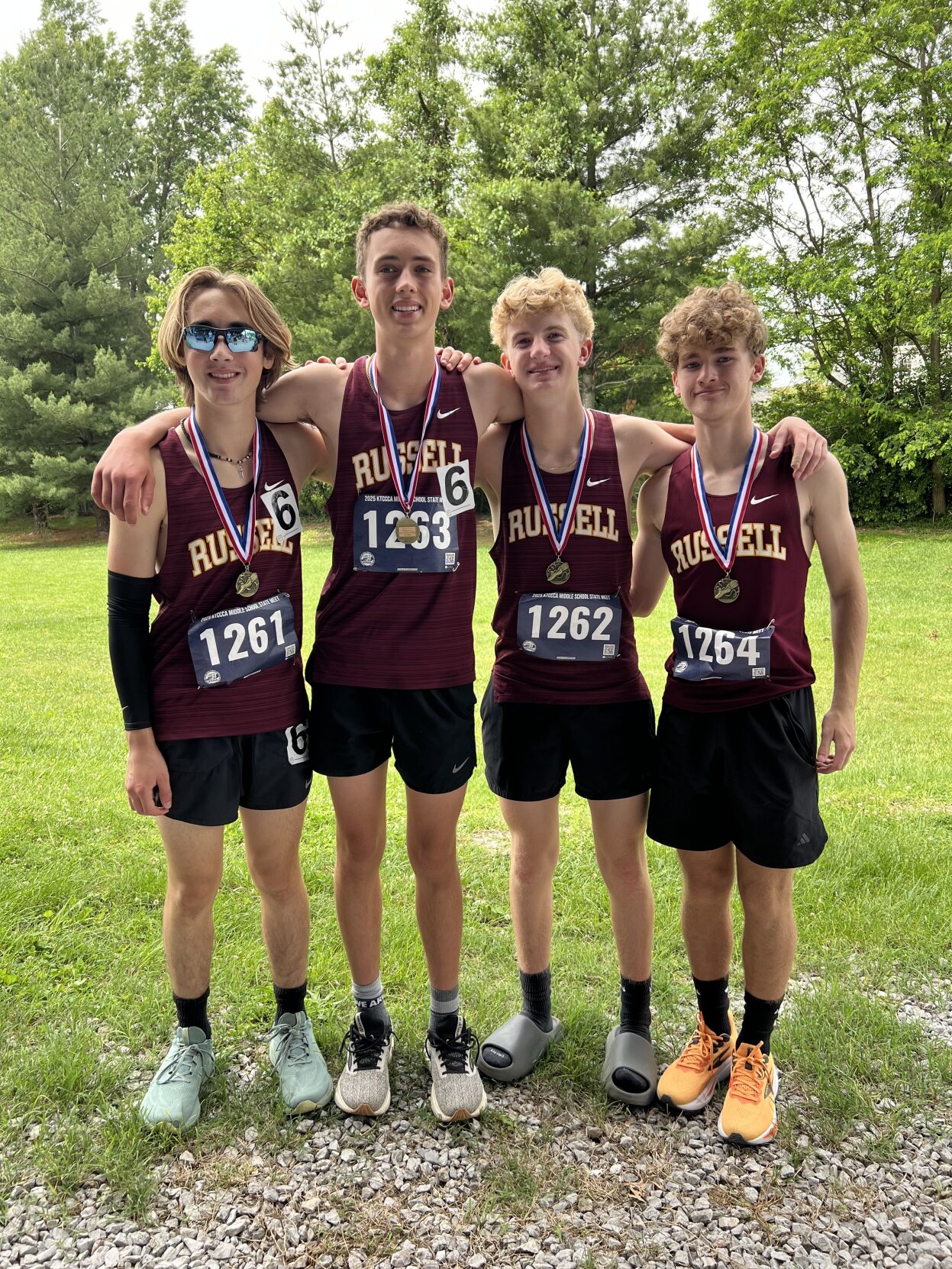 From the middle to the top: Russell relay team captures middle school ...
