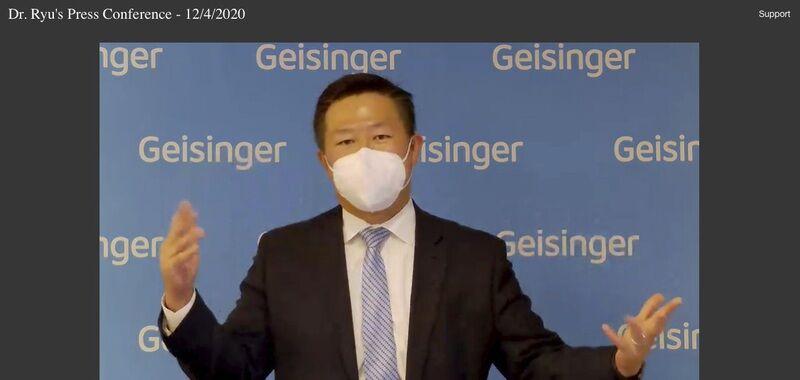 Geisinger CEO: 25% of system's virus deaths happened in November ...
