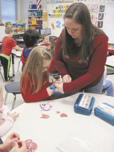 Kindergarten students wear red, make crafts for Valentine's Day | News ...