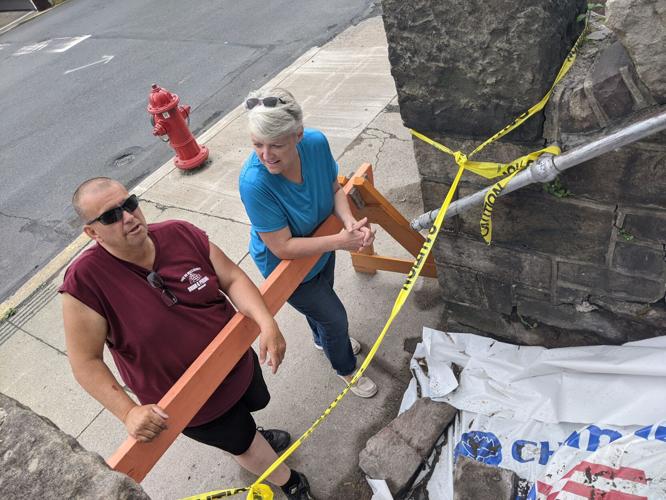 Restoration underway on '99 Steps' in Shamokin | News | dailyitem.com