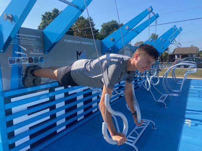 New outdoor fitness court studio opens at Midd-West school campus ...