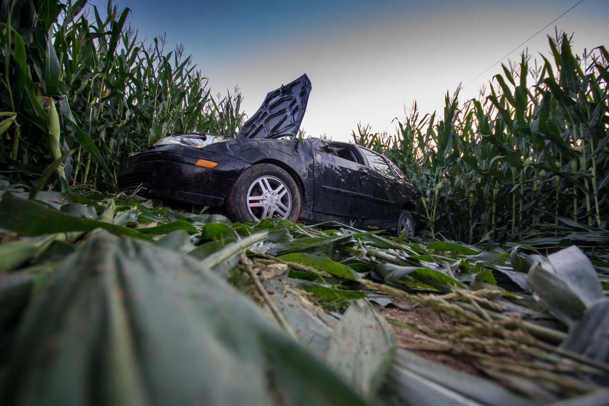UPDATE: Car crashes, cuts through corn field near Troxelville | News ...