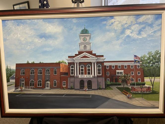 Snyder County artist delivers painting to board | News | dailyitem.com