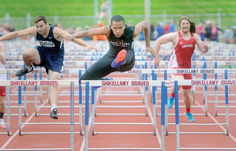 H.S. boys track & field: Milton's Nieves claims four HAC championships ...