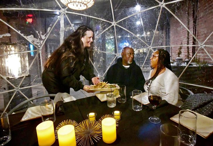 Igloos add to Balance Restaurant's winter seating offerings | Business ...