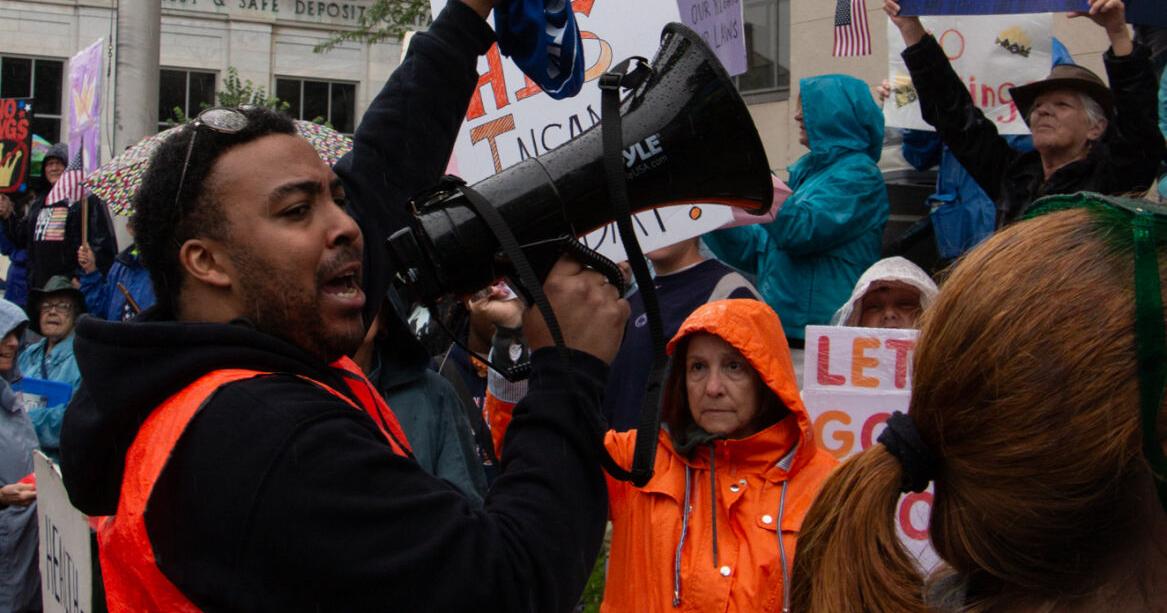 Hundreds of protestors line Lewisburg streets in peaceful protest ...