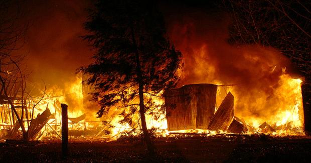 Raging fire fanned by high winds consumes Snyder County home Monday ...