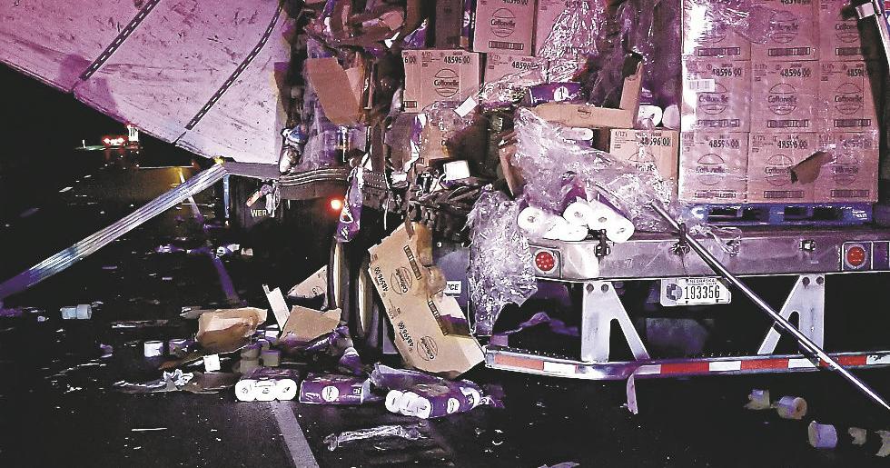 Toilet paper spilled on I-79 after tractor trailer crash | News ...