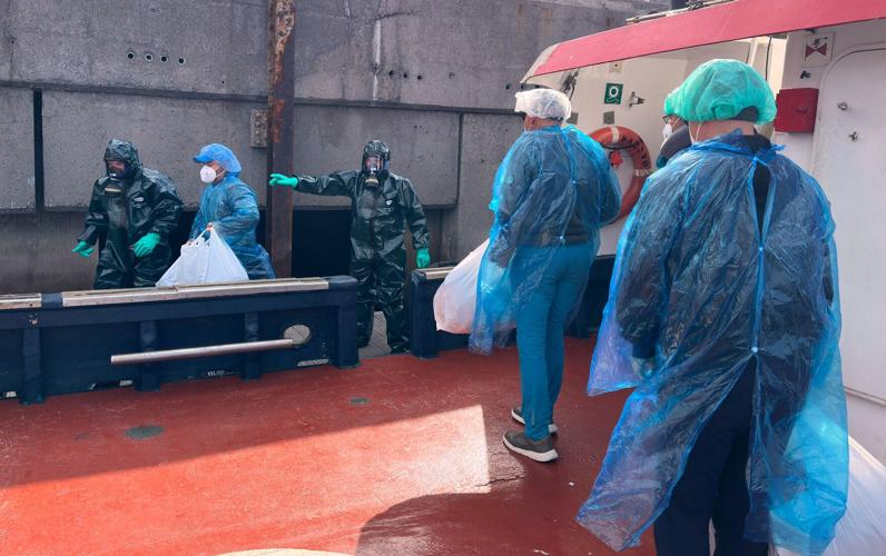One evacuated passenger tests positive for hantavirus and another ...