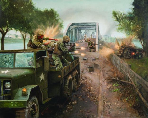Danville artist recreates battle on canvas for Selinsgrove vet | News ...
