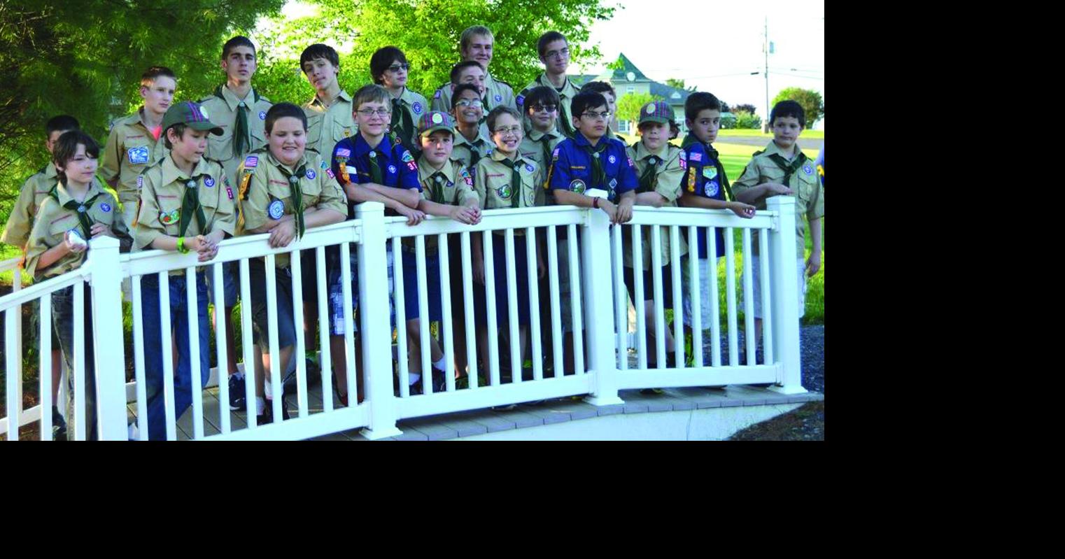 Scouts step over metaphorical bridge from Cub Scouts to Boy Scouts ...