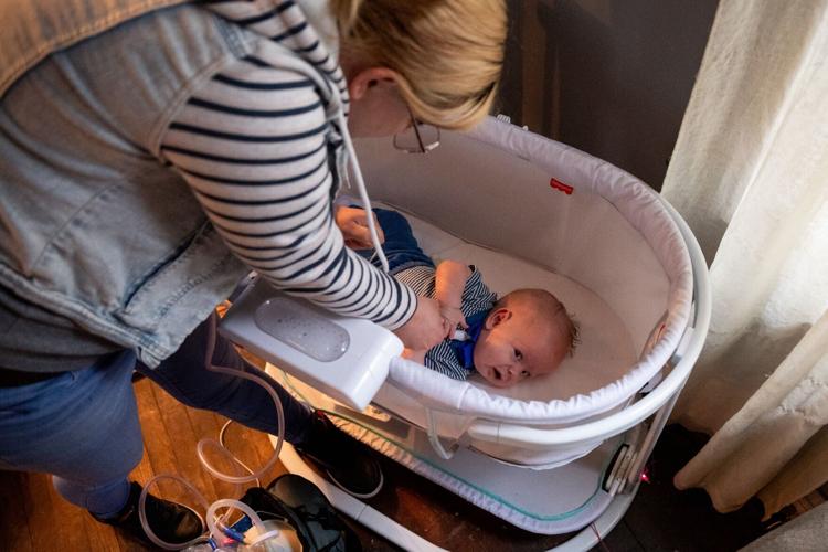 Homecoming: After a hospital stay for all of his 5 months, Bodhi Ward ...