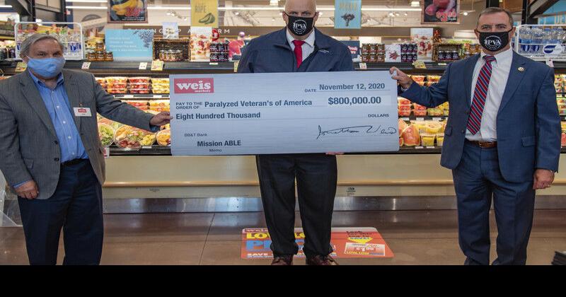 Weis Markets raised $800,000 for paralyzed veterans' charity | Local ...