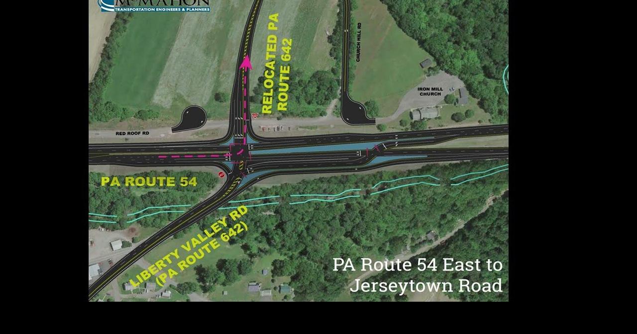New configuration of Danville Route 54, 642 intersection first of its ...